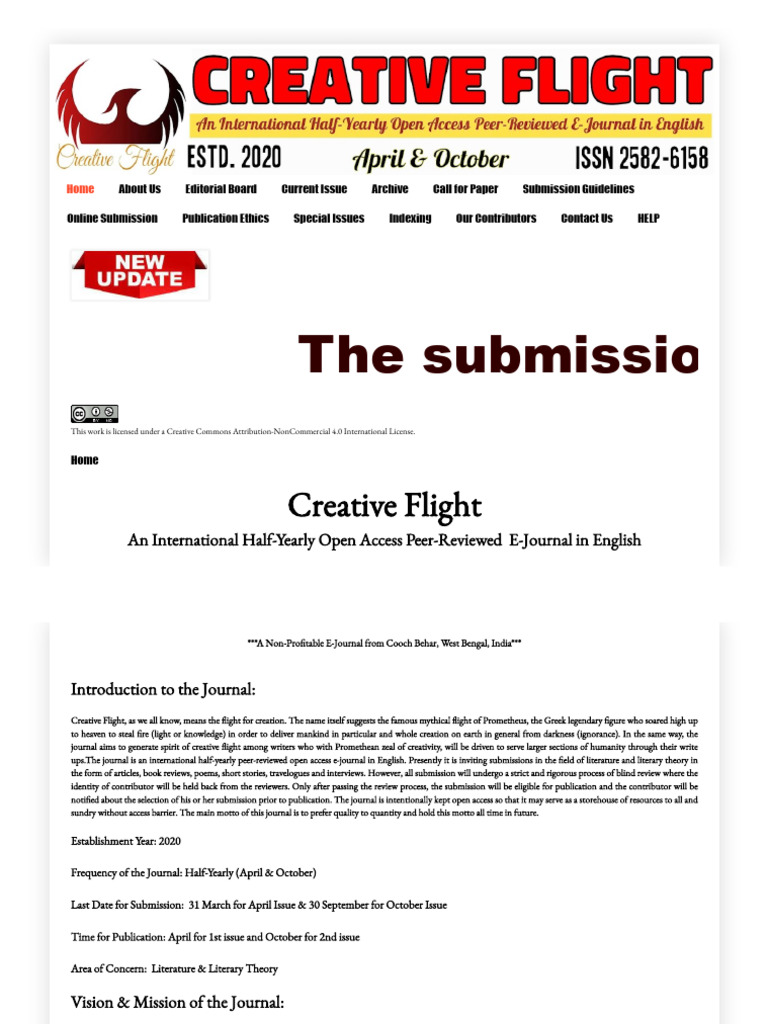Creative Flight Journal - Home | PDF | Academic Journal | Open Access