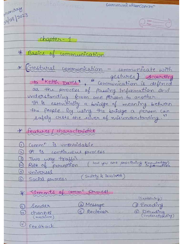 Business Communication Chapter 1 Basics of Communication | PDF Business Communication Chapter 1 Basics of Communication | PDF