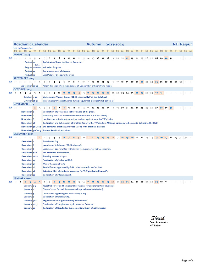 UG 1st Sem 2023-24 | PDF | Academic Term | Public Services