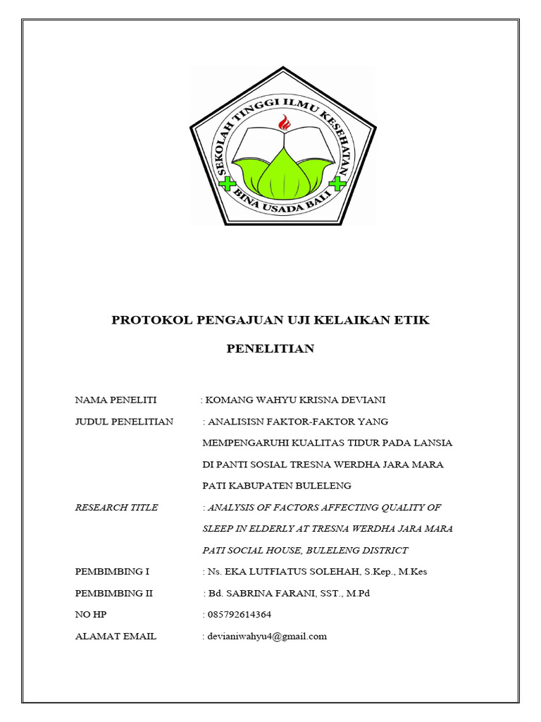 Cover Protokol Etik | PDF