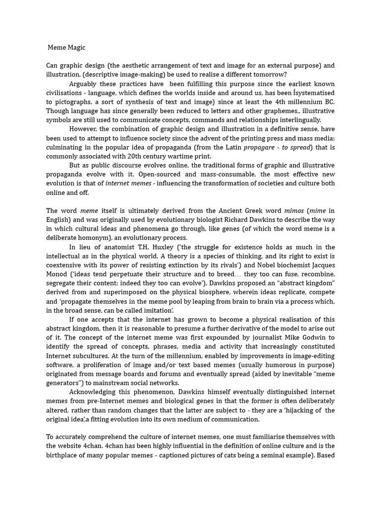 Meme Magik | PDF | Meme