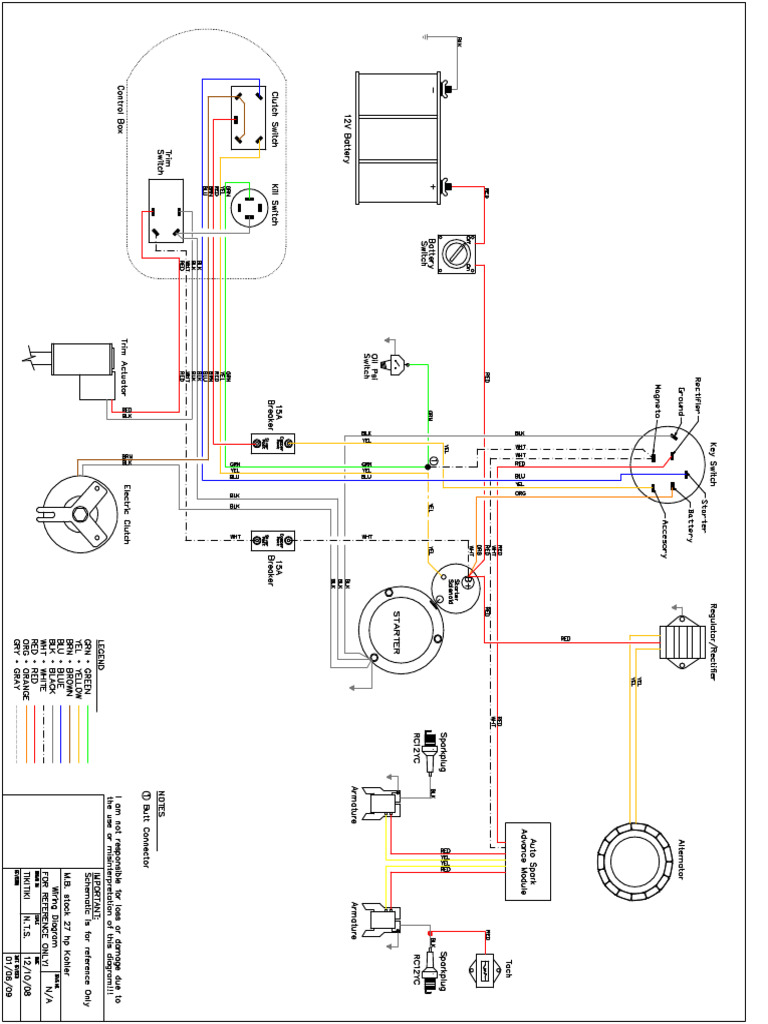 MB Wiring Diagram Stock 27 HP Kohler | PDF MB Wiring Diagram Stock 27 HP Kohler | PDF