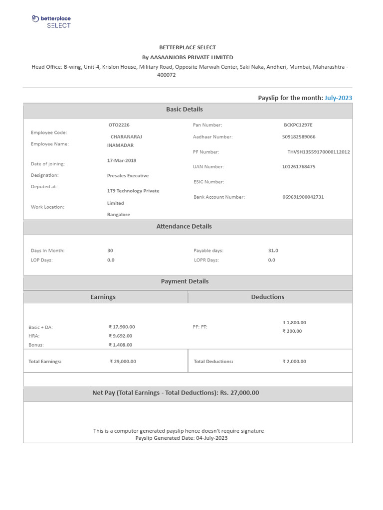 Wa0022. | PDF | Paycheck | Factor Income Distribution