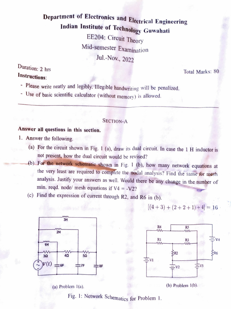EE204 Midsem | Download Free PDF | Electrical Network | Series And Parallel Circuits