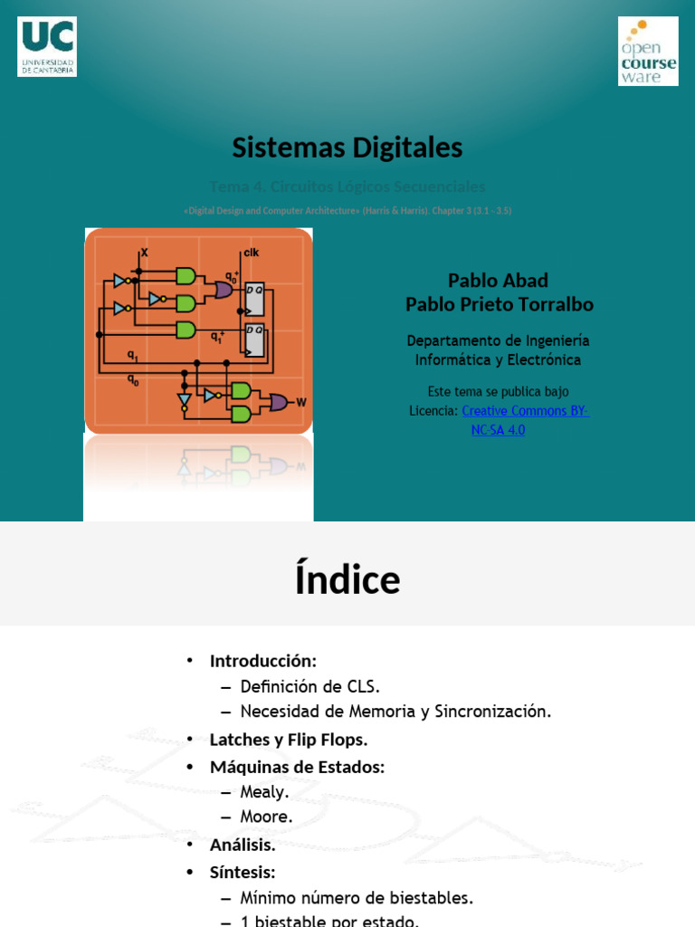 Circuito Logico Secuenciales 1 | PDF | Tecnología digital | Ingenieria Eléctrica