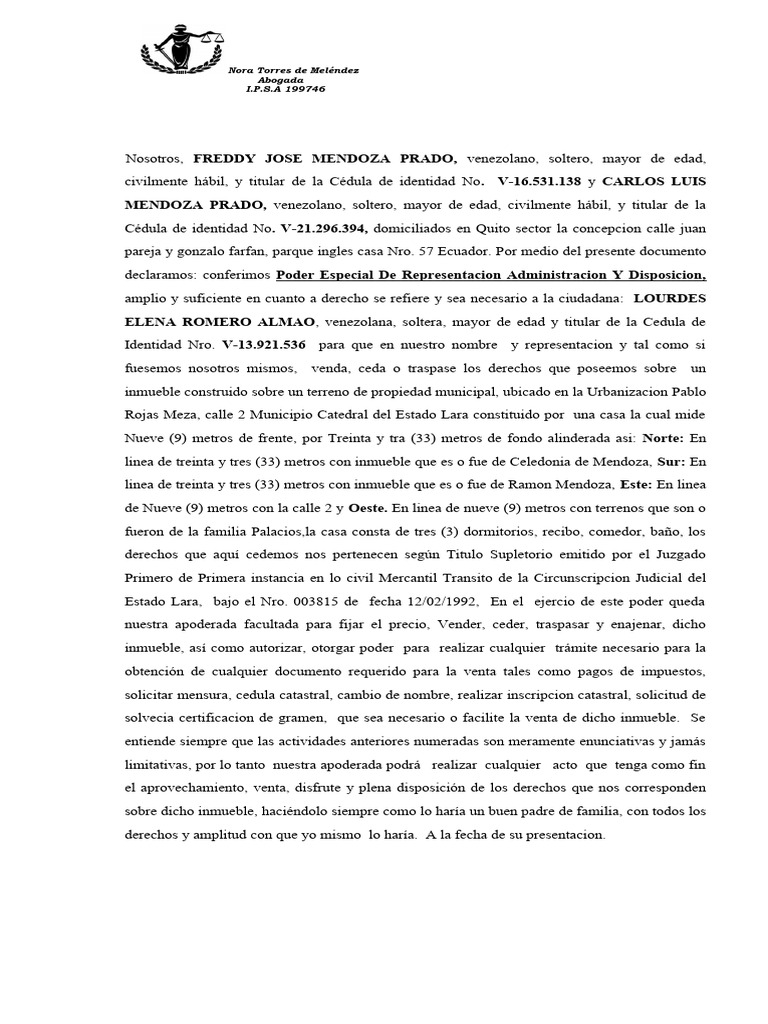 Poder para Ecuador | PDF | Gobierno | Justicia