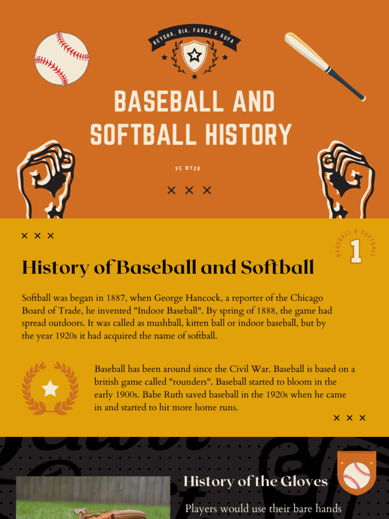 History of Softball and Baseball | PDF | Softball | Games Of Physical Skill