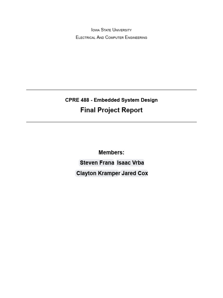 Final Project Report | PDF | Digital To Analog Converter | Field ... Final Project Report | PDF | Digital To Analog Converter | Field ...