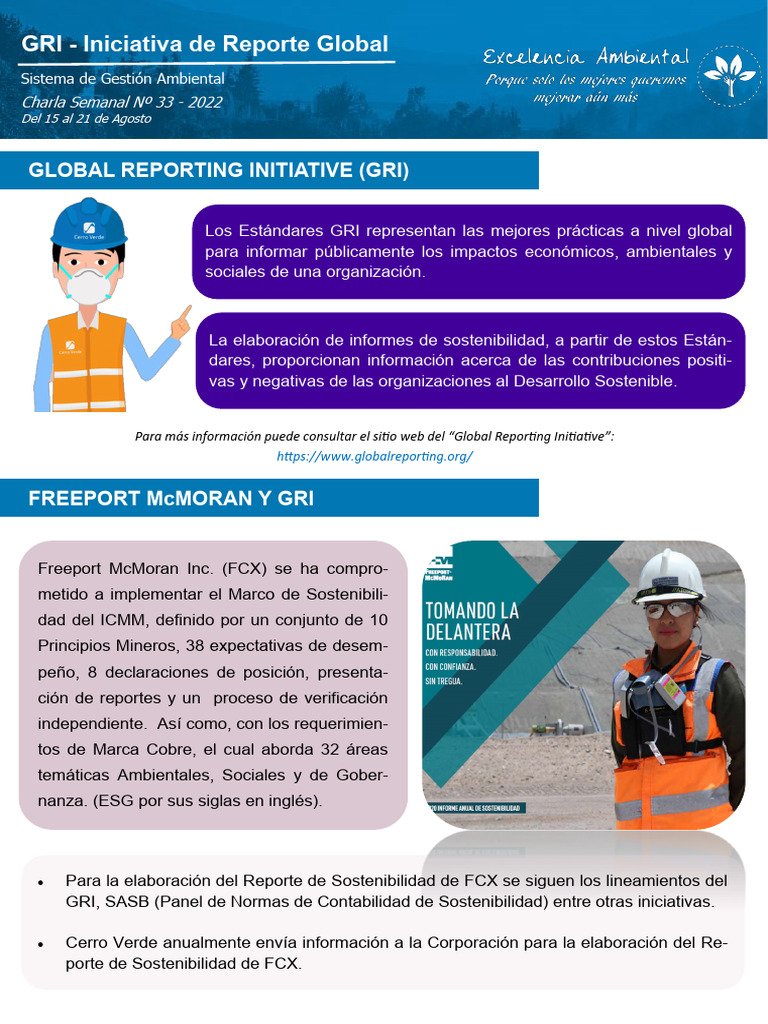 2022 - Charla Semanal N°33 GRI - Iniciativa de Reporte Global ...