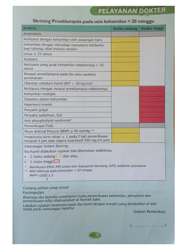 Skrining Preeklamsi | PDF