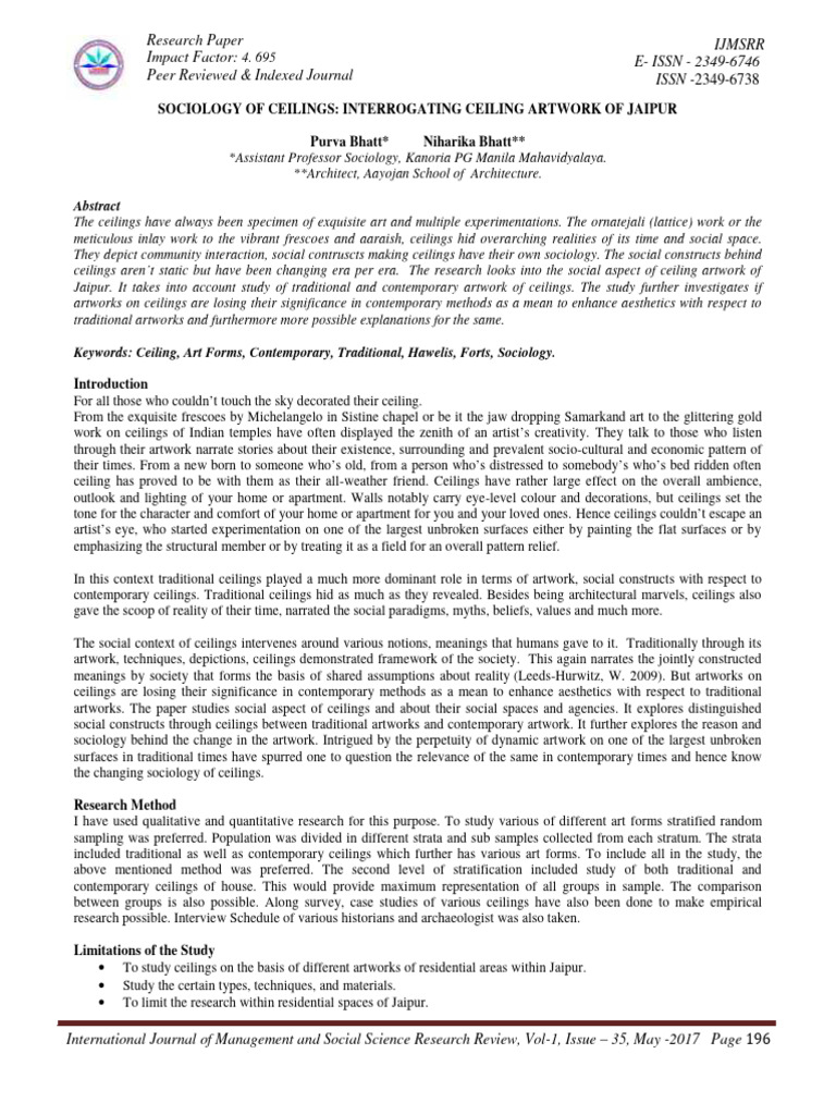 Research Paper Impact Factor: Peer Reviewed & Indexed Journal Ijmsrr E ...