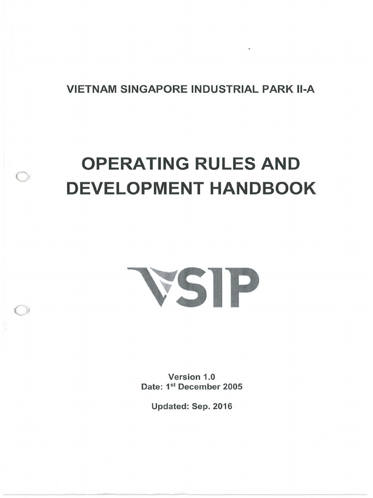 Operating Rules and Development Handbook | PDF
