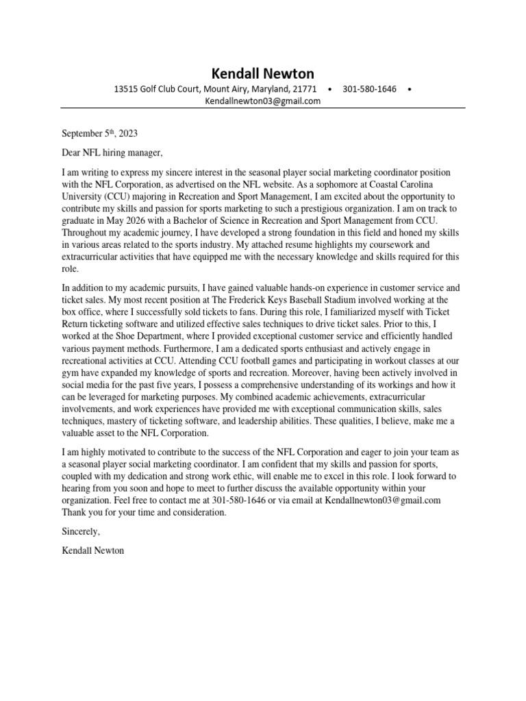 Ccu Cover Letter Template 1 | PDF | Sales | Marketing