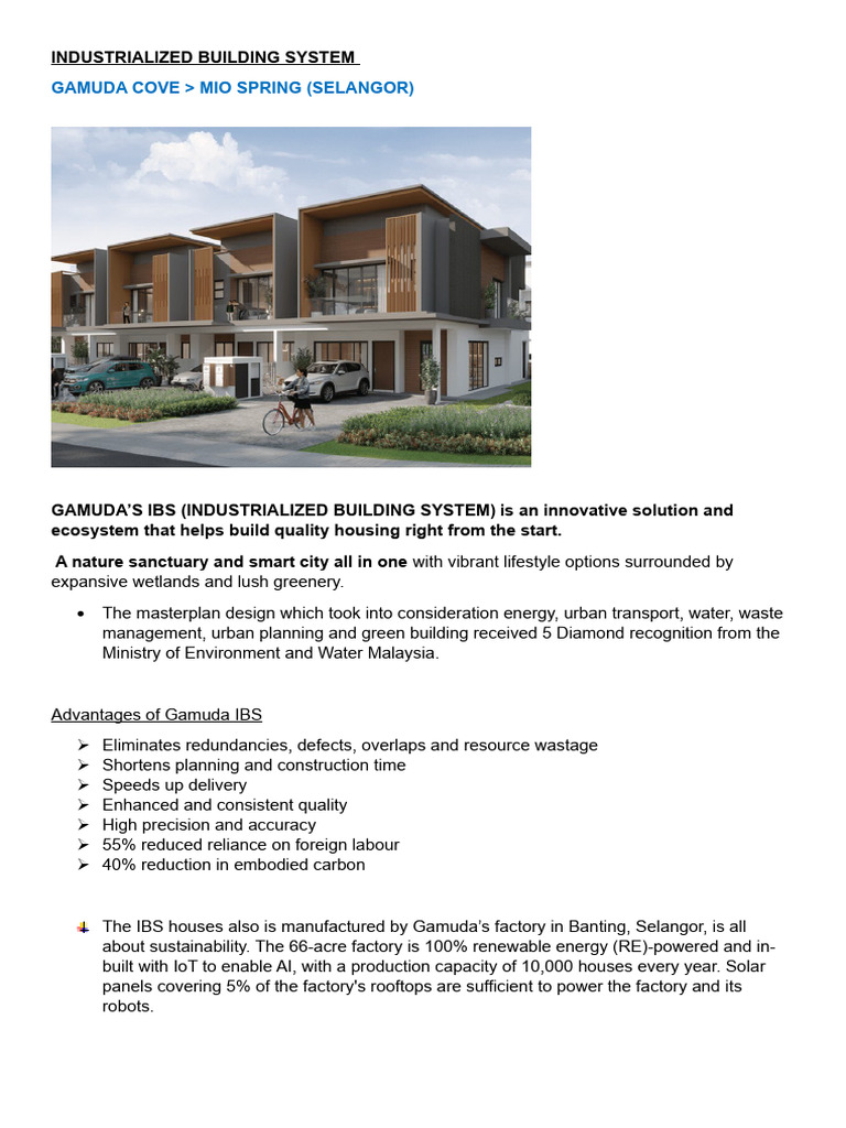 Gamuda Cove Mio Spring (Selangor) | PDF | Technology & Engineering