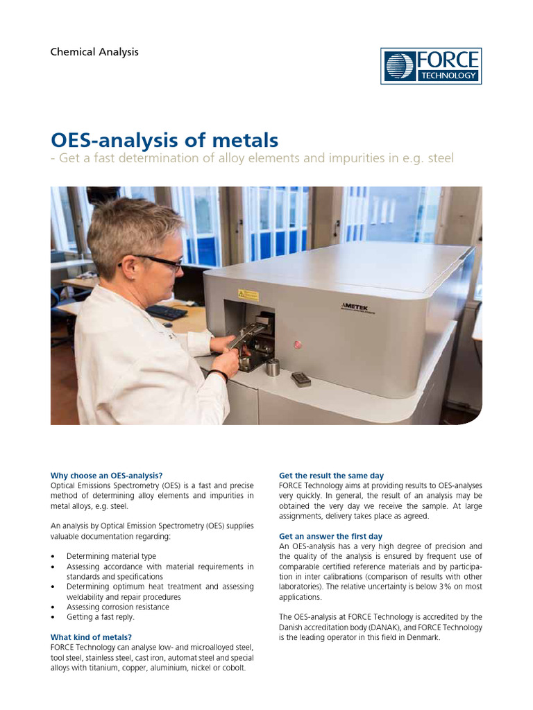 2005 OES Analysis of Metals | PDF | Steel | Metals