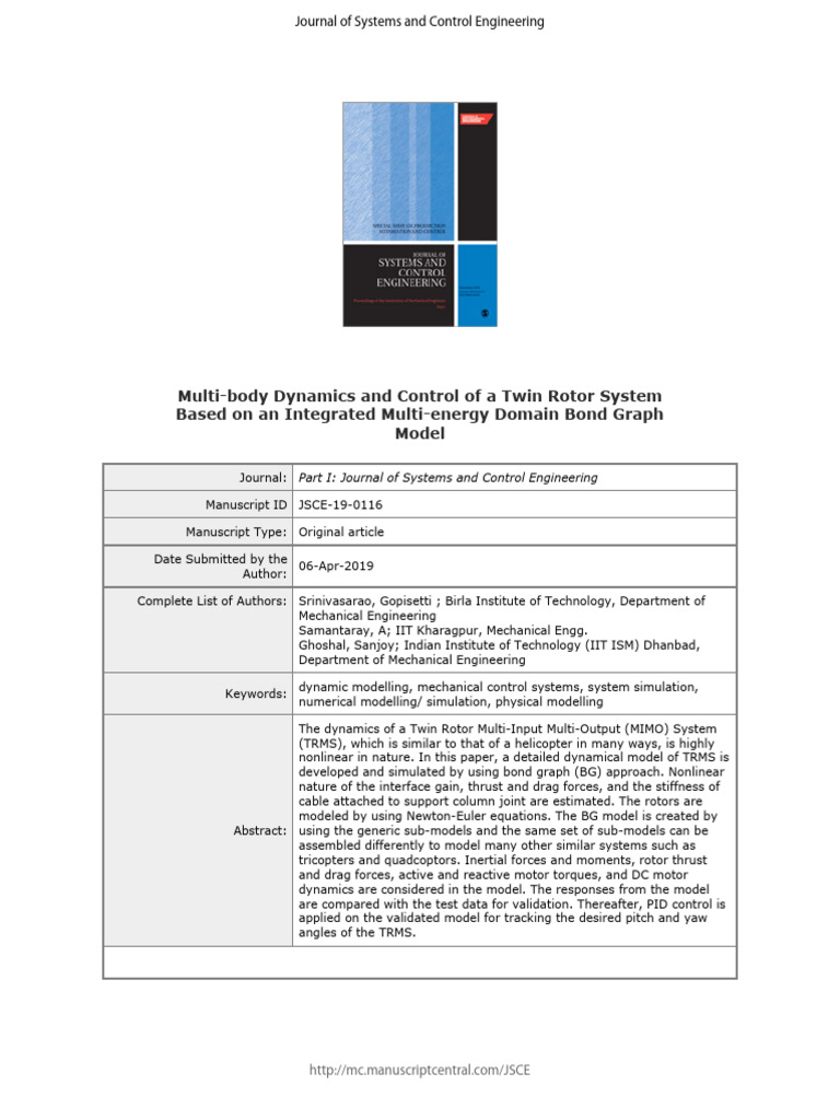 Bond Graph Paper A K Samantary | PDF | Cartesian Coordinate System ...