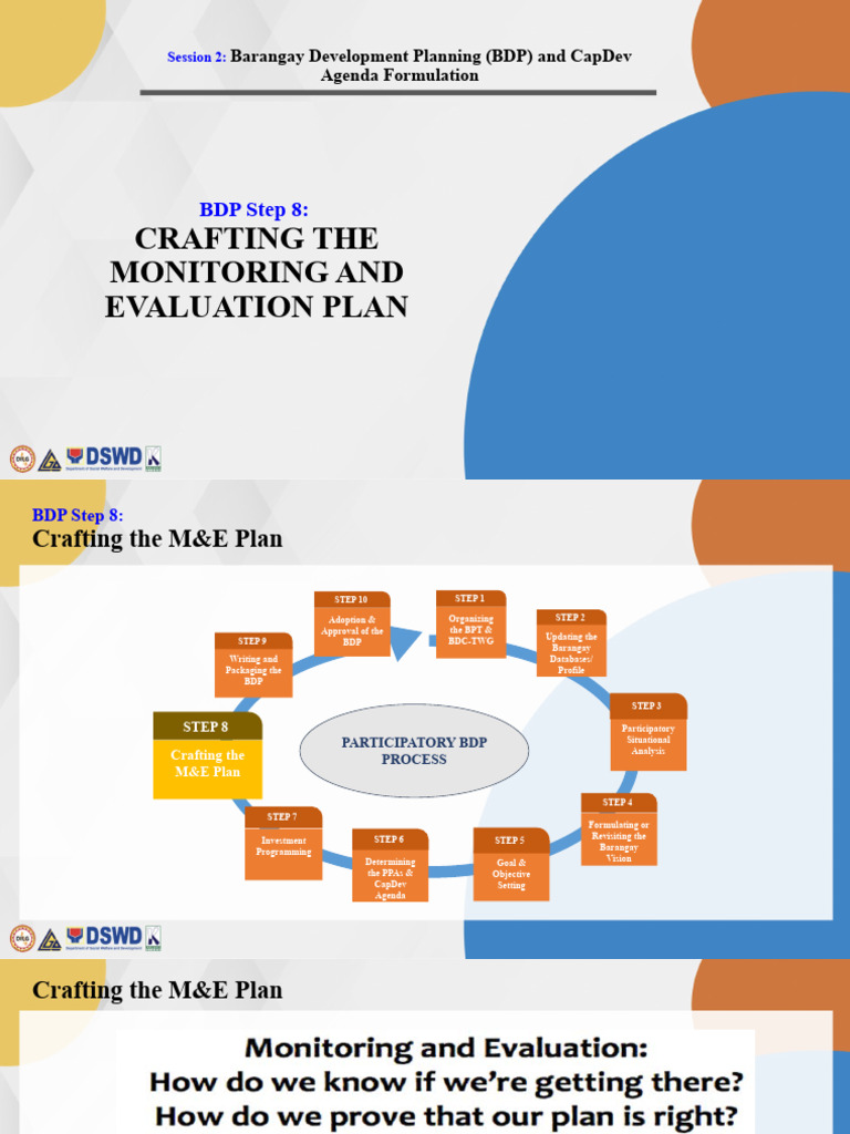Step 8 - Crafting The Monitoring and Evaluation Plan | PDF