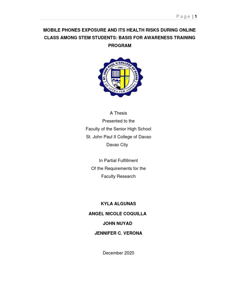 Mobile Phones Exposure and Its Health Risks | PDF | P Value | Attitude ...