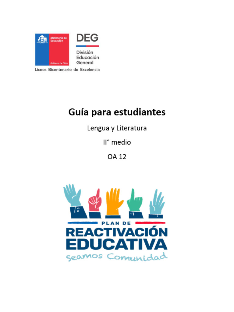 LEN - E2 - Guía02 2M OA12 Estudiante | PDF