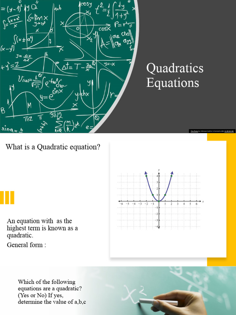 Quadratic Equations | PDF | Quadratic Equation | Equations