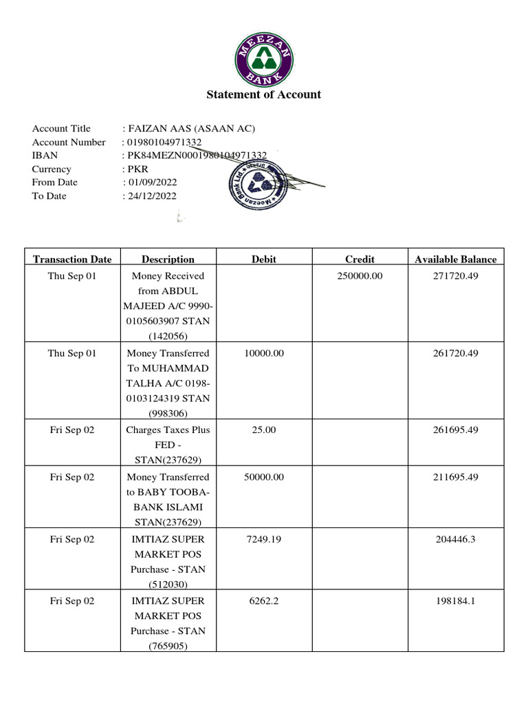 Bank Statement | PDF | Wire Transfer | Debit Card
