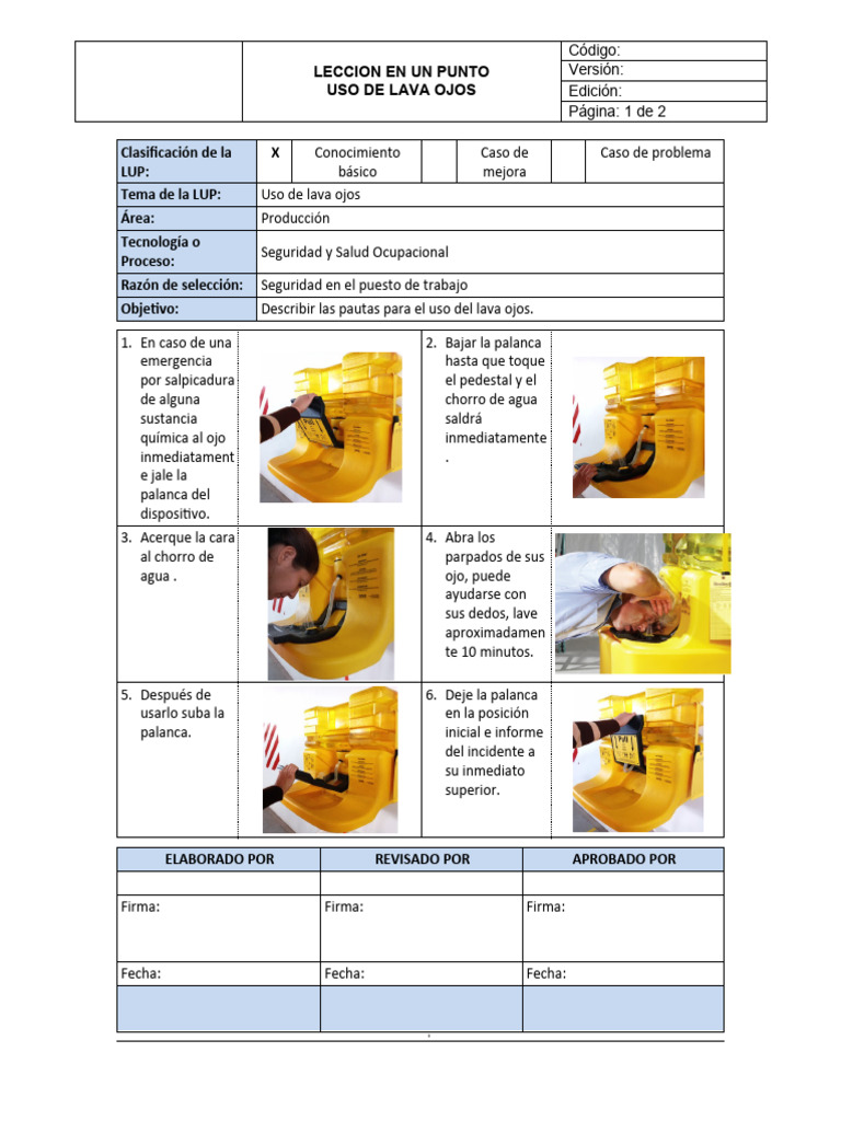 Lup-Syso.01-003-Leccion en Un Punto de Uso de Lava Ojos V00 | PDF