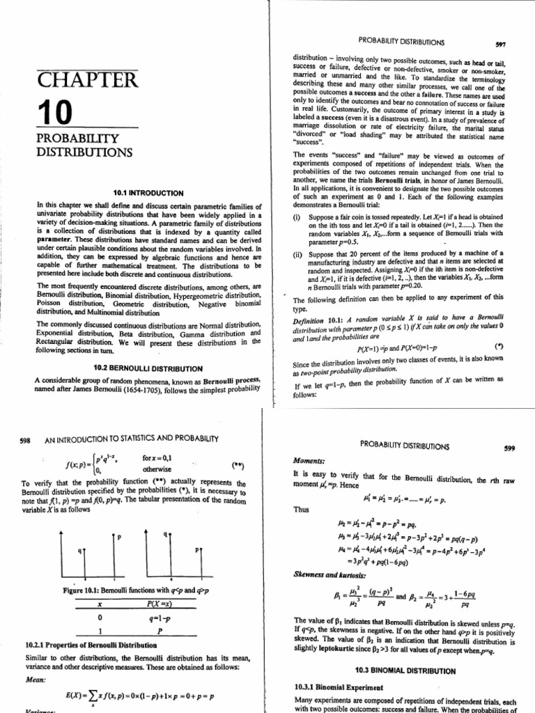 Probability Distribution-Book | PDF