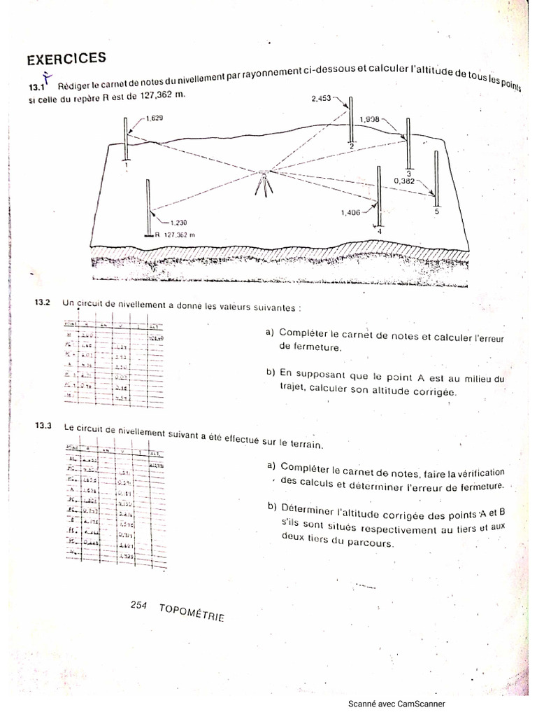 Travaux Pratiques Topographie - Topometrie | PDF