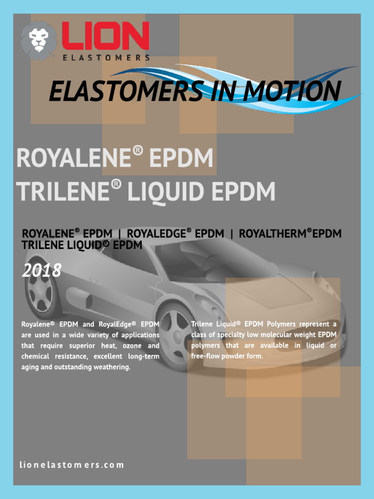 2018 EPDM Brochure (2018.02.12) | PDF | Polymer Chemistry | Amorphous Solid