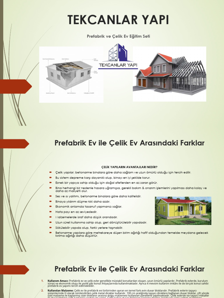 Tekcanlar Yapi Eğitim Sunu | PDF