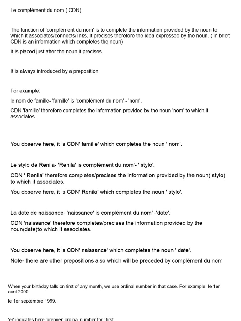 French 2 | PDF | Grammatical Gender | Syntax