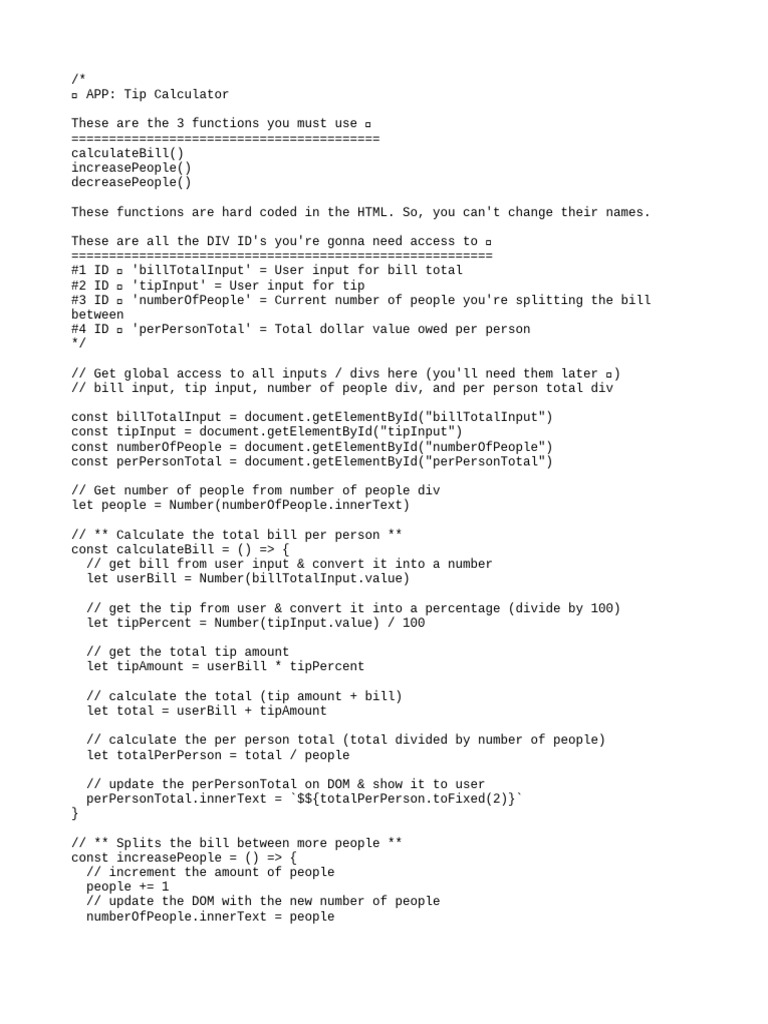 Tip Calc | PDF | Computing | Software Development