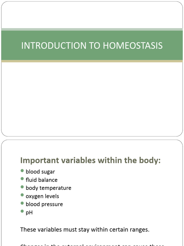 Homeostasis | PDF | Homeostasis | Thermoregulation