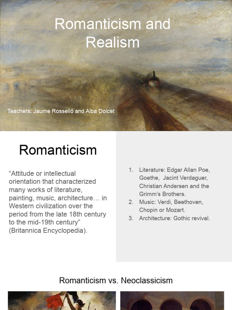 Romanticism and Realism Art | PDF | Romanticism | Realism (Arts)