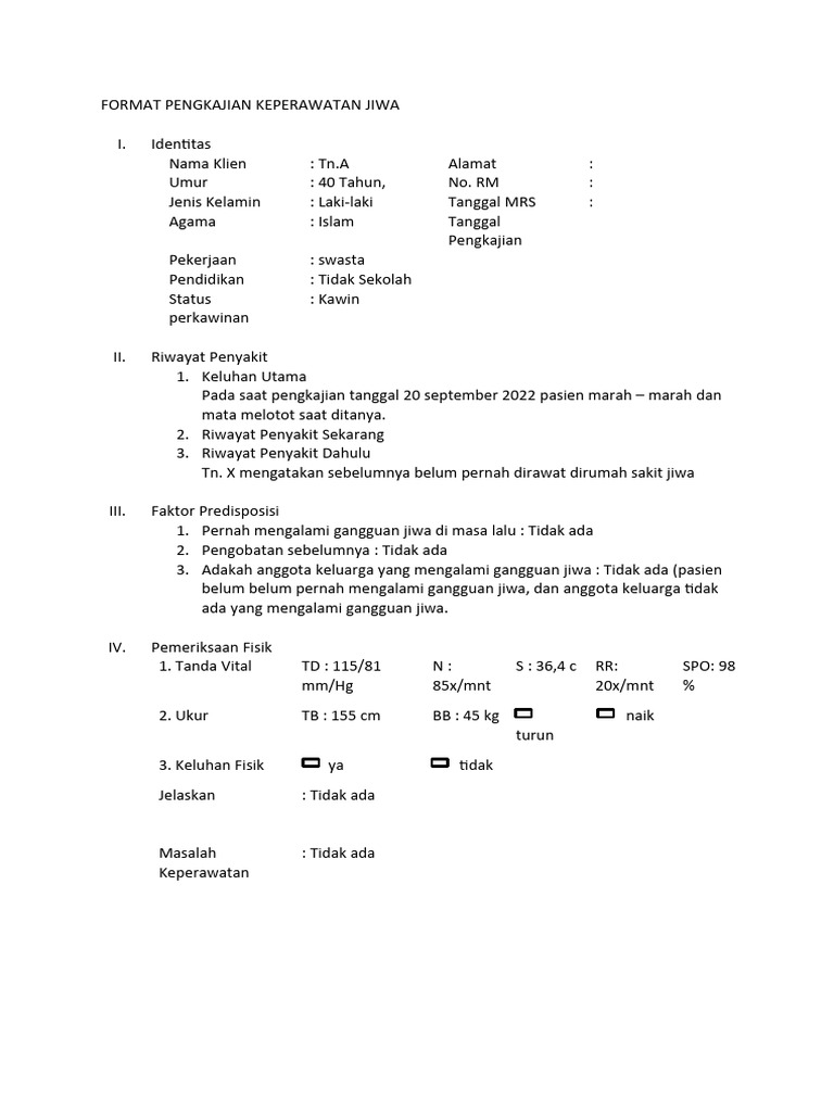 Askep RBD Ruang Tenang Pria | PDF