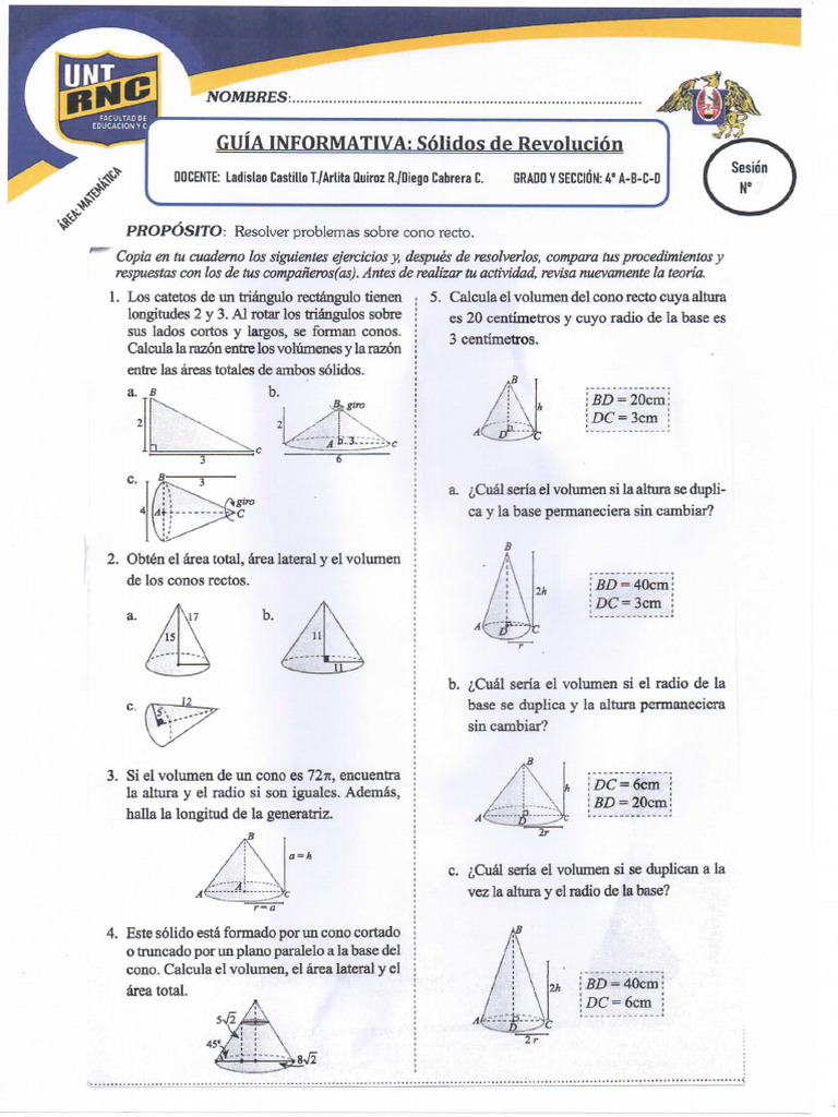 Practica Cono Recto | PDF