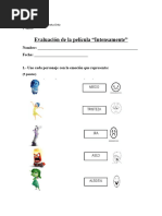 Colorea las emociones de Intensamente | PDF