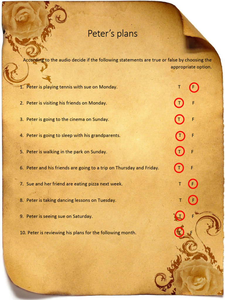 Worksheet de Audio Present Continous | PDF