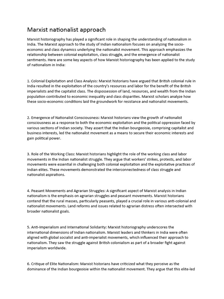 Different Nationalist Approaches of Indian History | PDF | Nationalism ...
