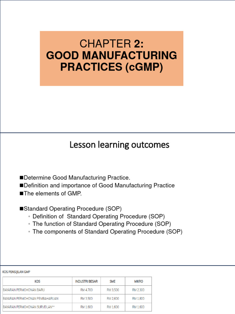 Chapter 2 - GMP Baru | PDF