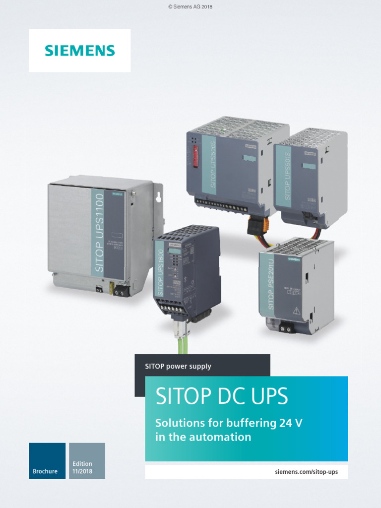 SITOP DC USV - en | Download Free PDF | Power Supply | Personal Computers