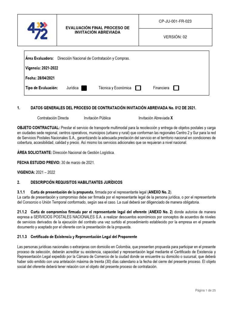 Evaluacion Juridica Final | PDF | Business