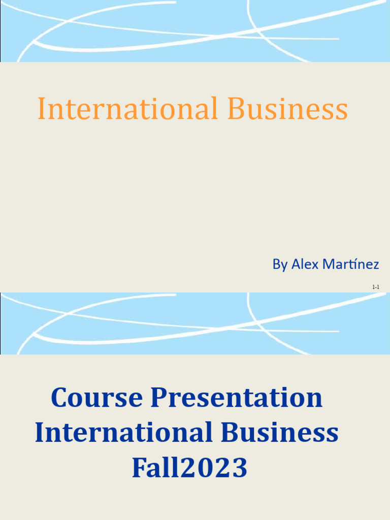 Course Presentation Fall 2023 | PDF