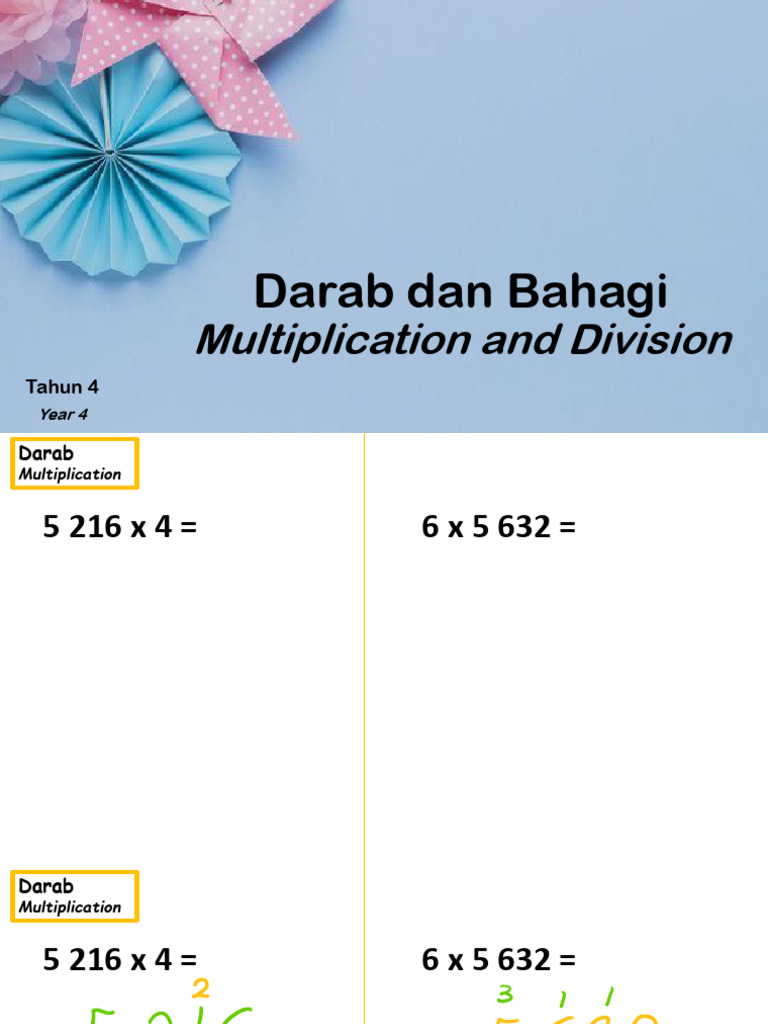 Darab Bahagi Tahun 4 | PDF | Teaching Methods & Materials