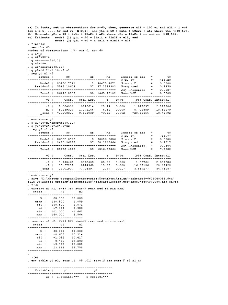 How To Evaluate and Check Regression | PDF | Coefficient Of ...