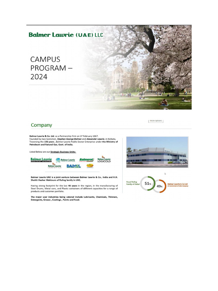 Balmer Lawrie | PDF