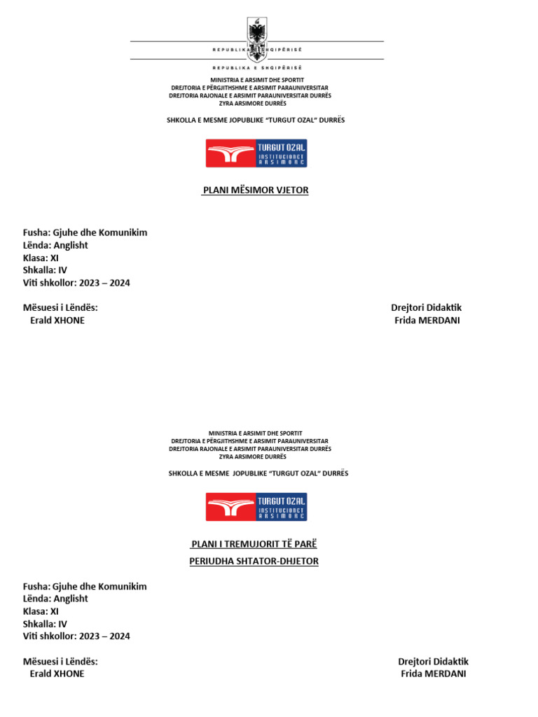 KAPAK GJIMNAZ 2023-2024 New | PDF