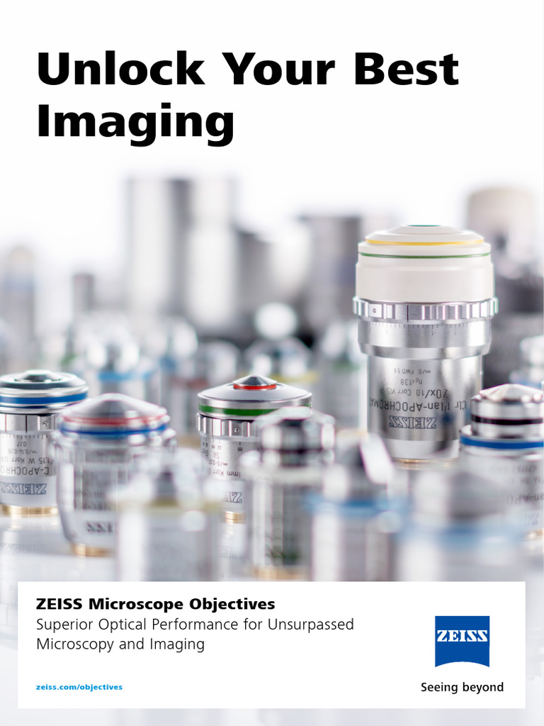 EN - Solutions Brochure - ZEISS Microscope Objectives | PDF | Microscopy | Angular Resolution