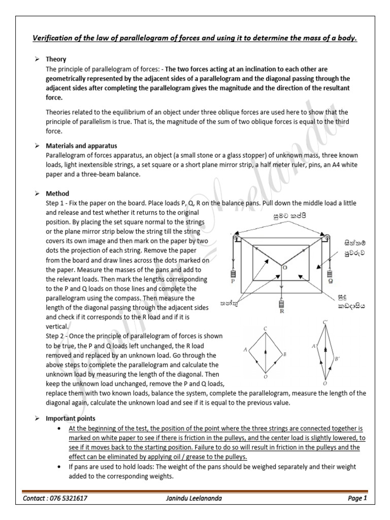 Mechanics Practicals (EM) - 230613 - 002004 | PDF | Force | Density