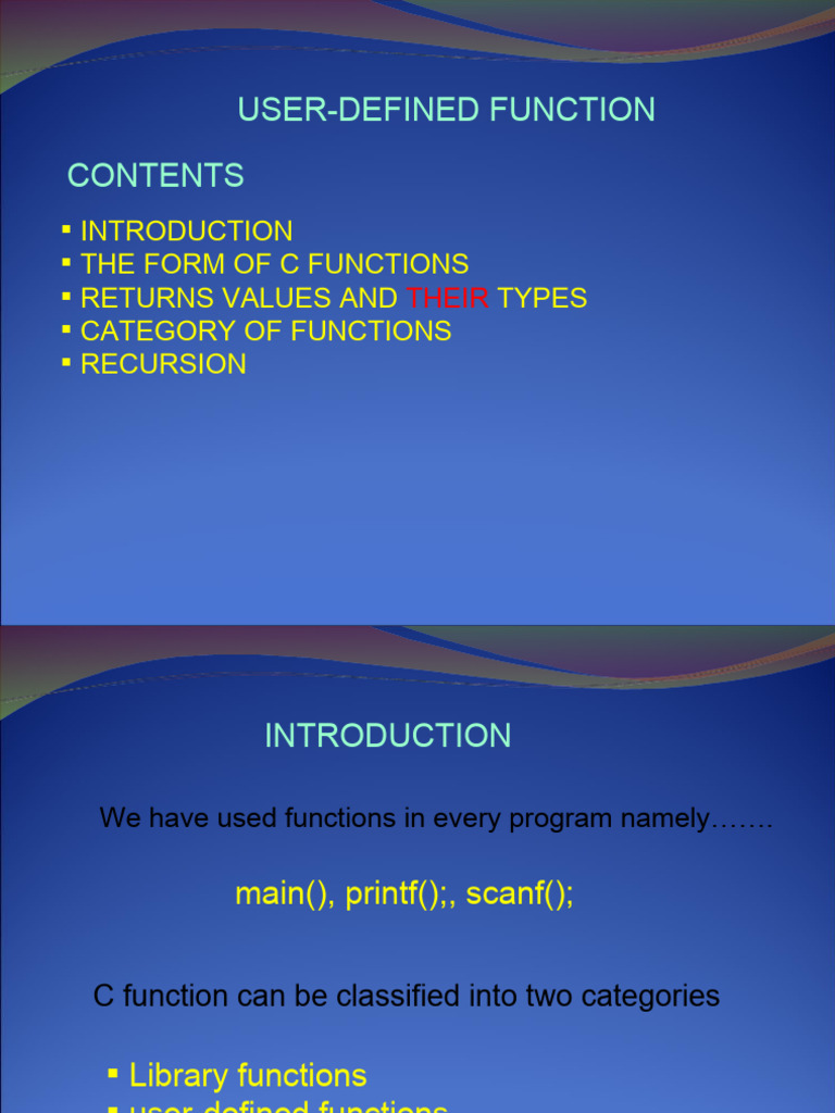 Lec9 User Defined Fun Pdf Parameter Computer Programming Computing
